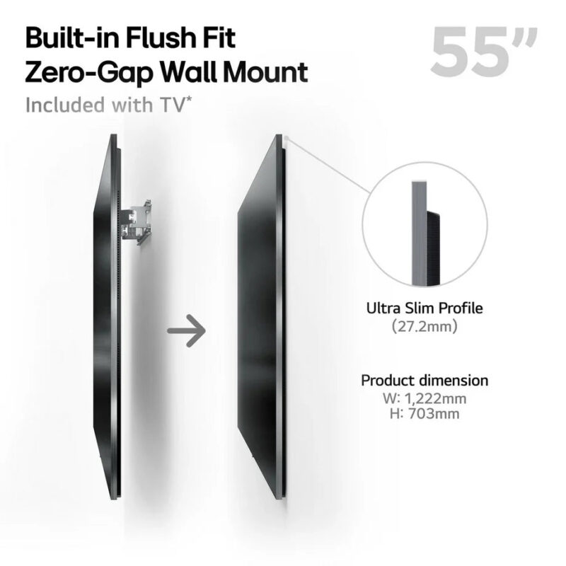 LG OLED55G54LW 55 Inch OLED evo AI G5 OLEDG54LW 4K Ultra HD HDR Smart ...